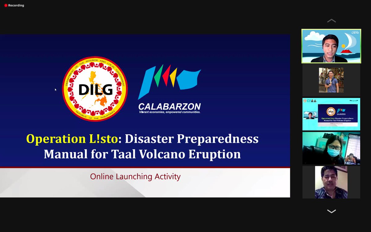 The DILG-Calabarzon holds a virtual forum to launch "Operation Listo ...
