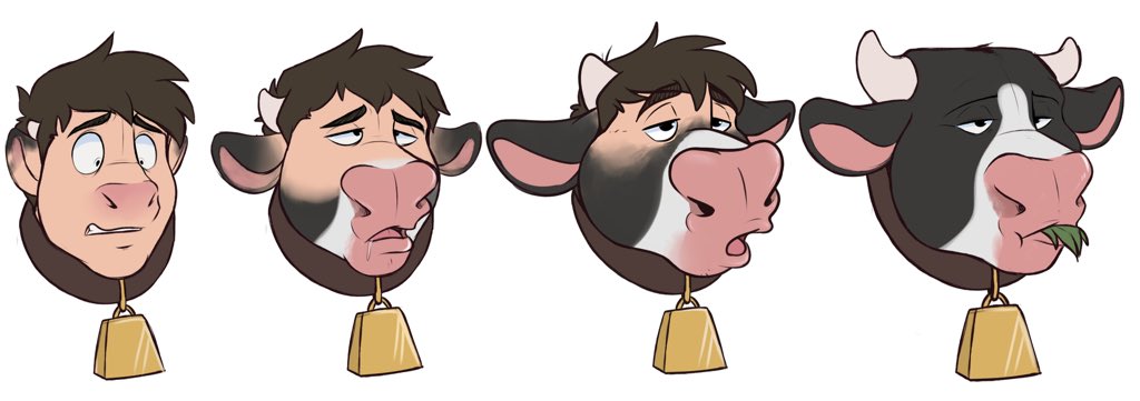 Cow Transformation Art