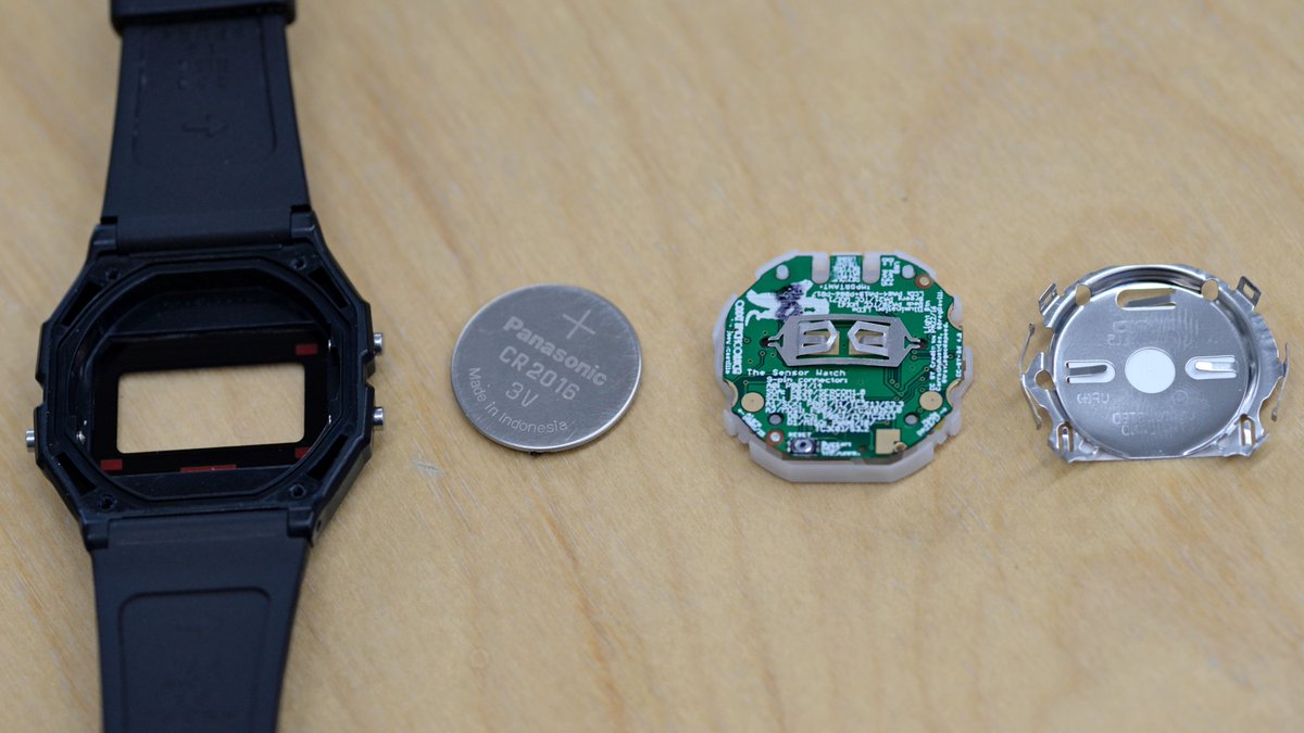 The Sensor Watch + environment sensing flex PCB, all assembled and ...