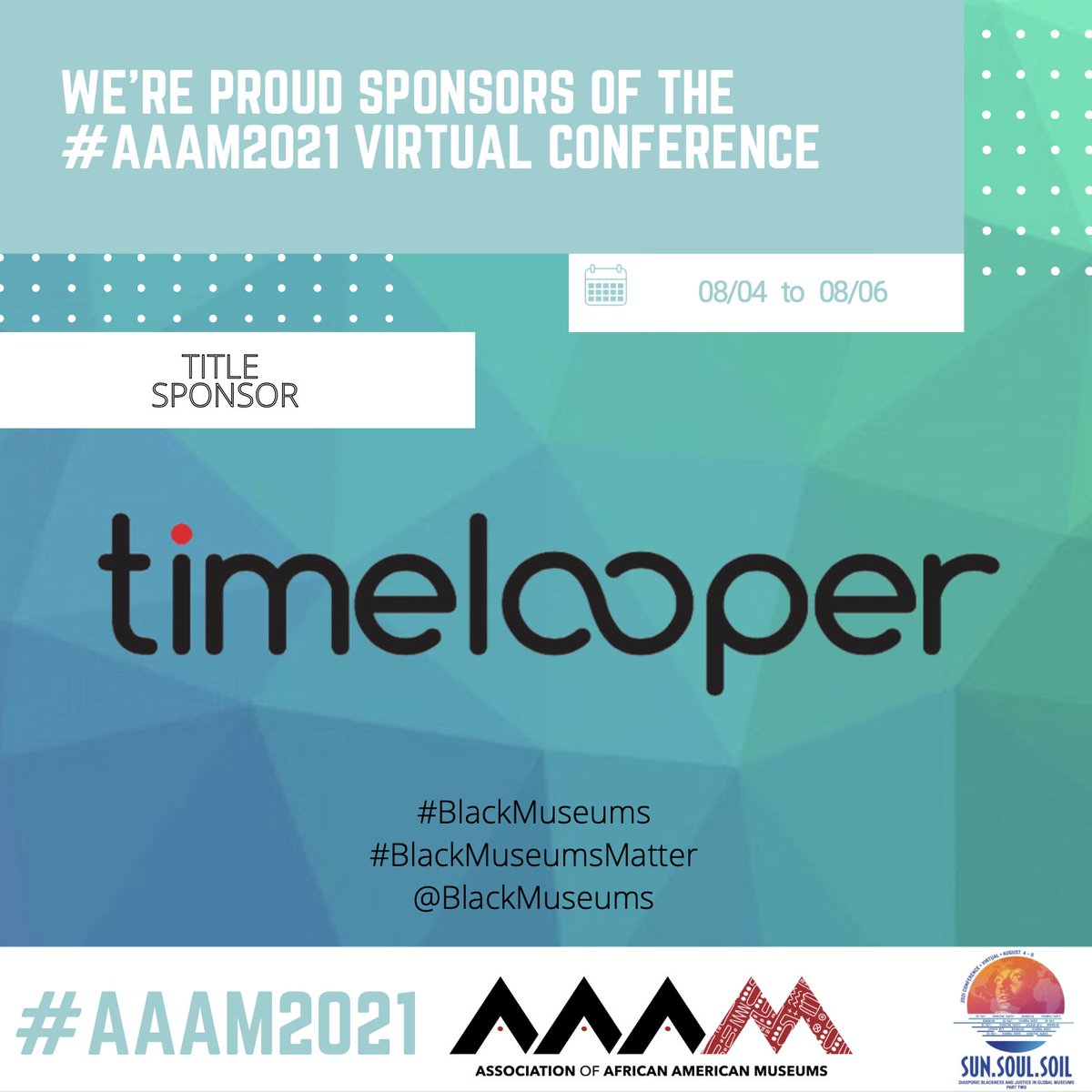 TimeLooper on Twitter: "We are thrilled to serve as title sponsor of @BlackMuseums #AAAM2021. T ...