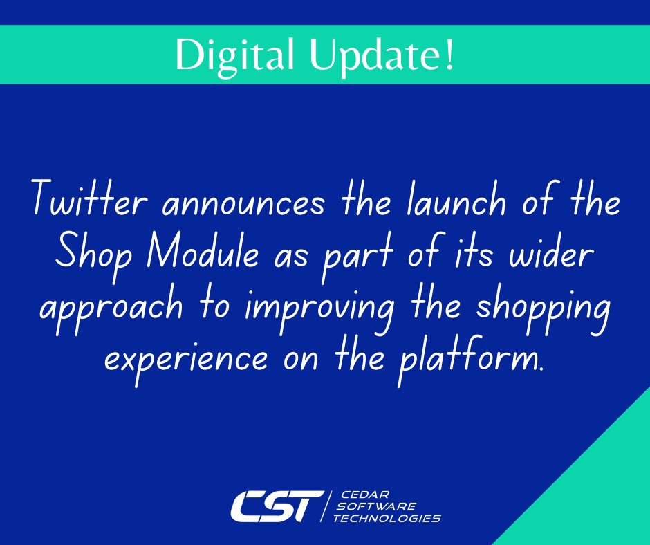 Cedar Software Technologies on Twitter: "Digital Update: @Twitter announces the launch of the ...