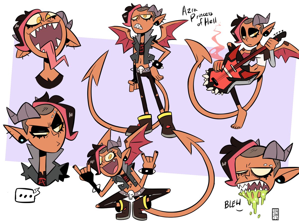 「Azra, Princess of Hell 」|JoshDAMN 2023のイラスト