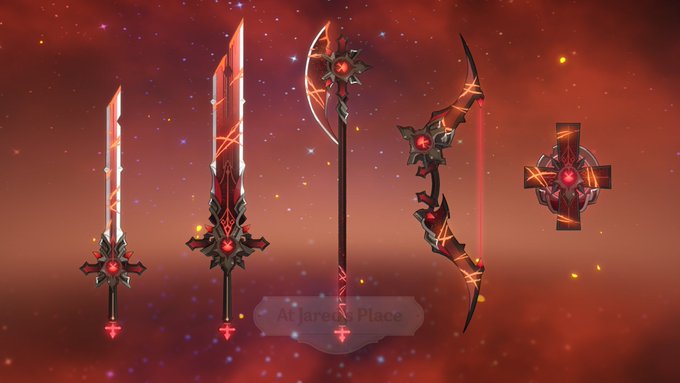 Genshin Impact's WGS and Amos weapon series fanart will leave you stunned