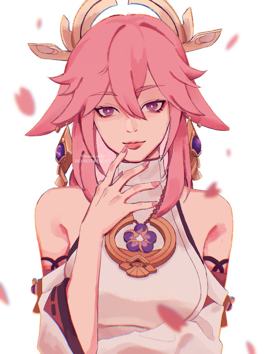 melo @ uni on Twitter: "miss yae miko 🌸 #GenshinImpact #YaeMiko #原神…