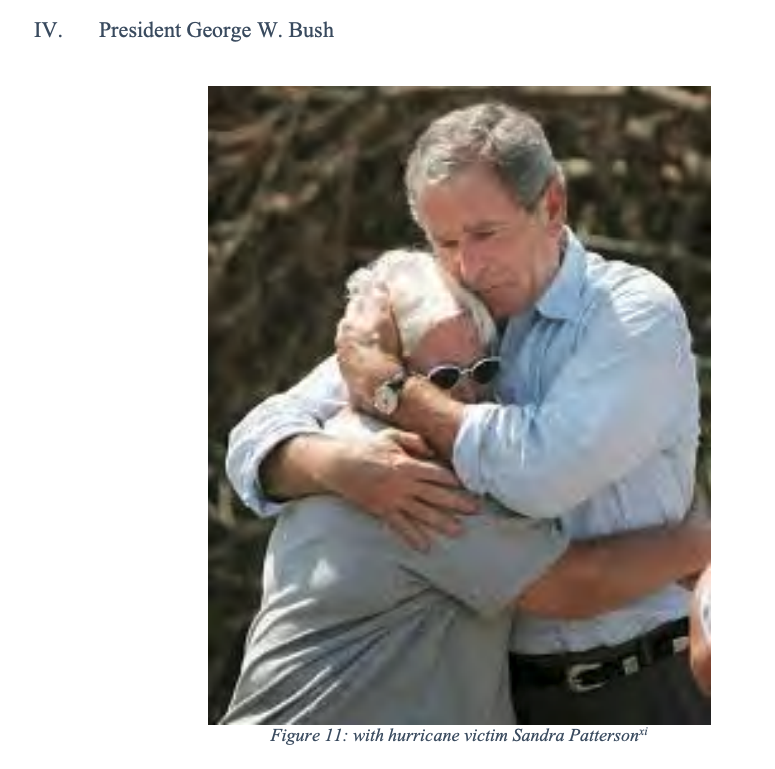 Cuomo included photos of Obama and Bush hugging *hurricane victims* in ...