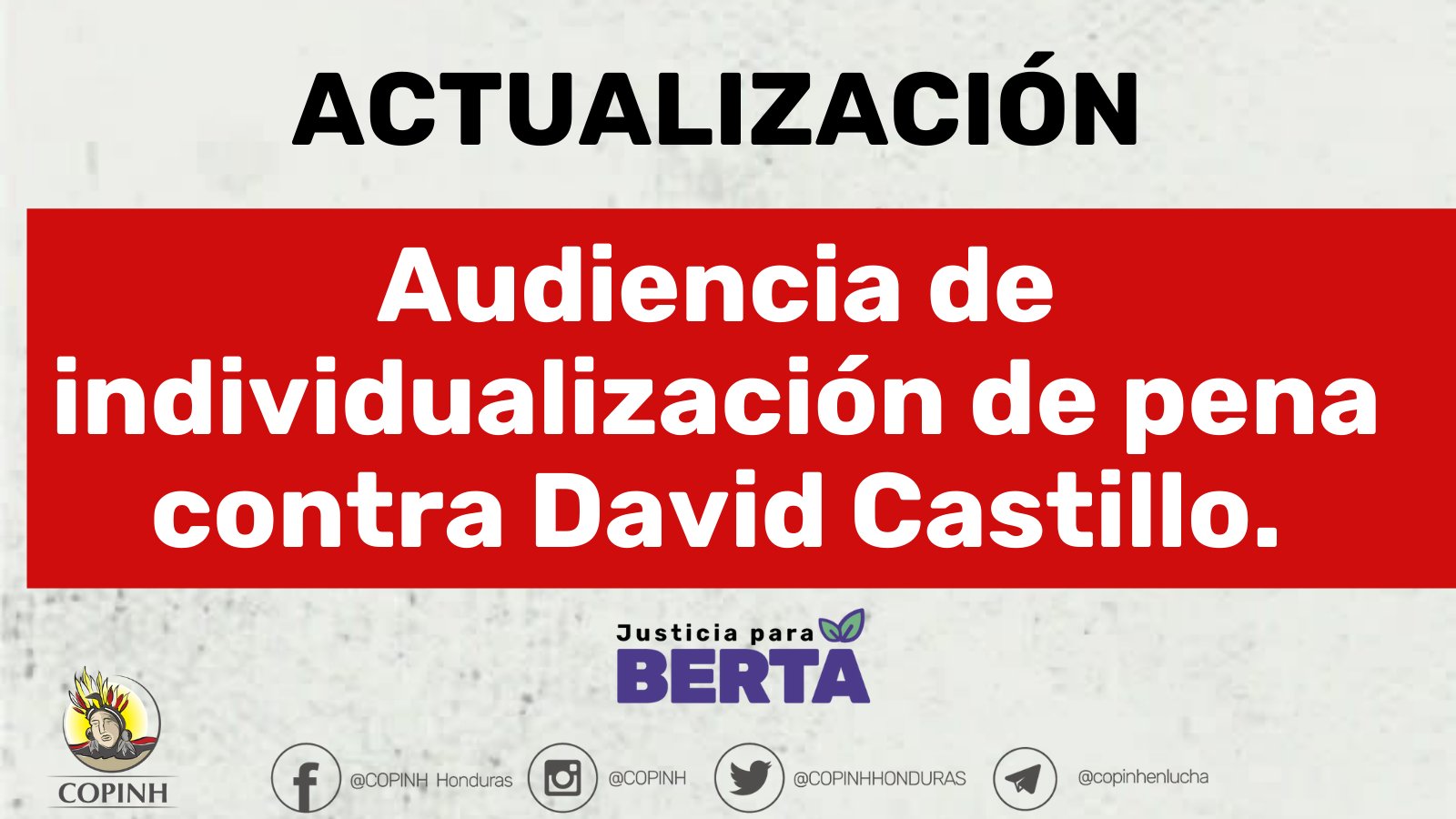Copinh On Twitter 🔴 ActualiazaciÓn Audiencia De Individualización De