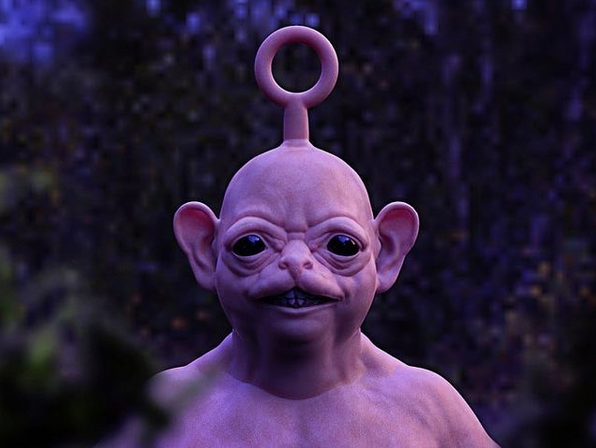 Scary Purple Teletubbie