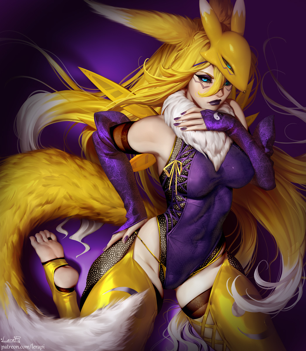 Aleriia_V (lerapi) on Twitter: "Renamon, human version…