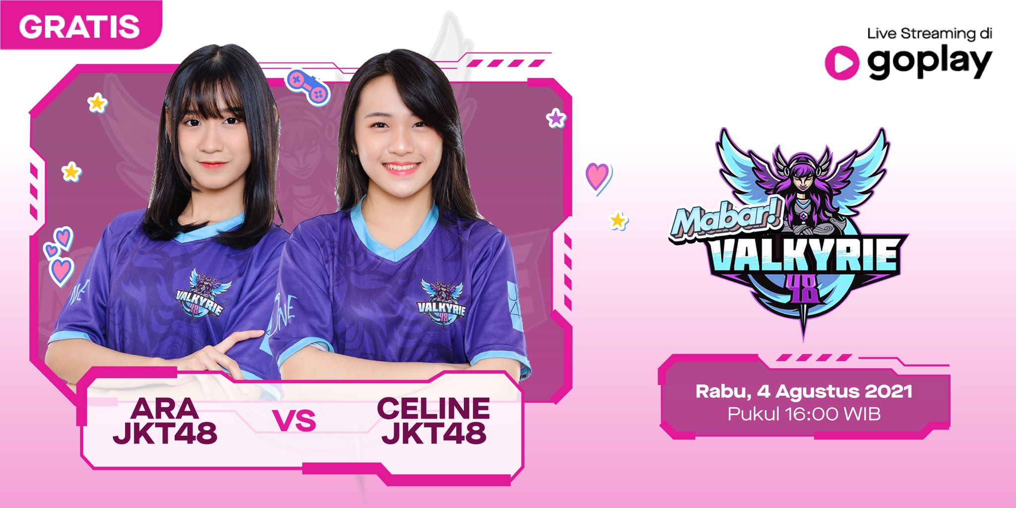 GoPlay Indonesia on Twitter: "Siapa yang mau mabar sama @N_AraJKT48 dan @Celine_JKT48? Sini ...