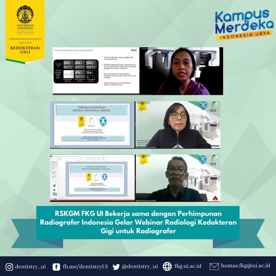Fakultas Kedokteran Gigi UI on Twitter: "(31/8) Kegiatan Webinar Radiologi Kedokteran Gigi untuk ...