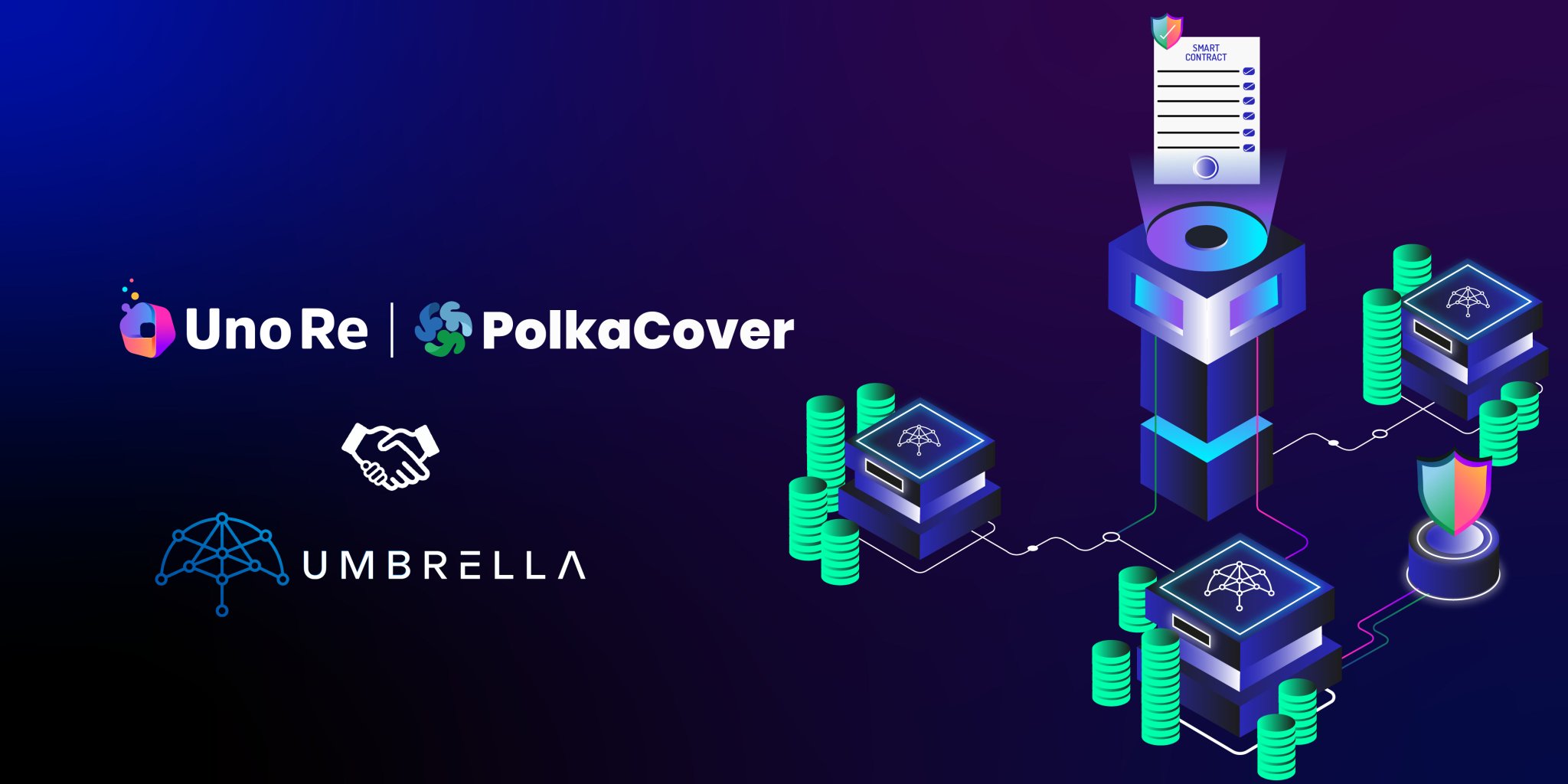 Uno Re DAO on Twitter: "📢Uno Re partners with @UmbNetwork #UnoRe and @PolkaCover will jointly ...