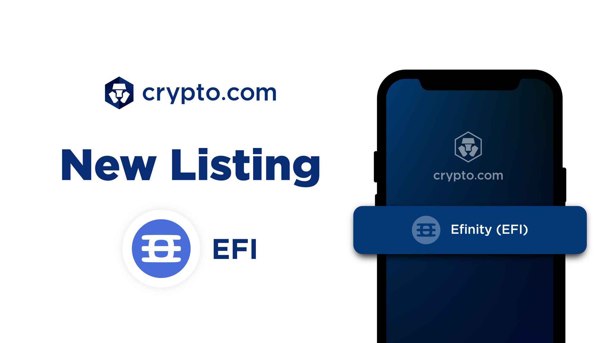 Crypto.com on Twitter: "Efinity is listed in the https://t.co/vCNztATkNg App 🔔 Buy $EFI at true ...