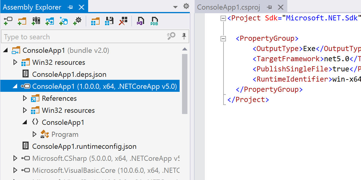 JetBrains ReSharper on Twitter: "⚡️The embedded decompiler can now decompile single-file apps ...