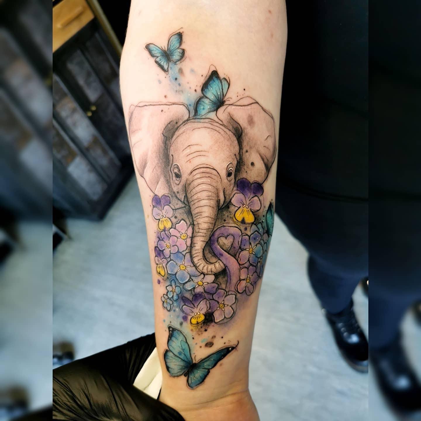 Dementia flower tattoo - Bronctattooaus.com
