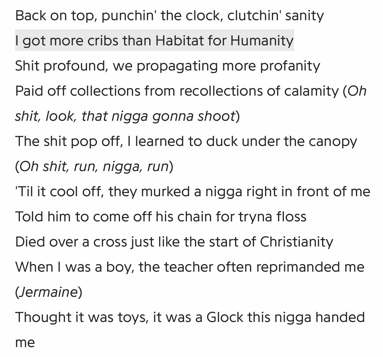 Rap Lyrics Daily on Twitter: "Wordplay Wednesdays! J. Cole - p u n c h i n ‘ . t h e . c l o c k ...