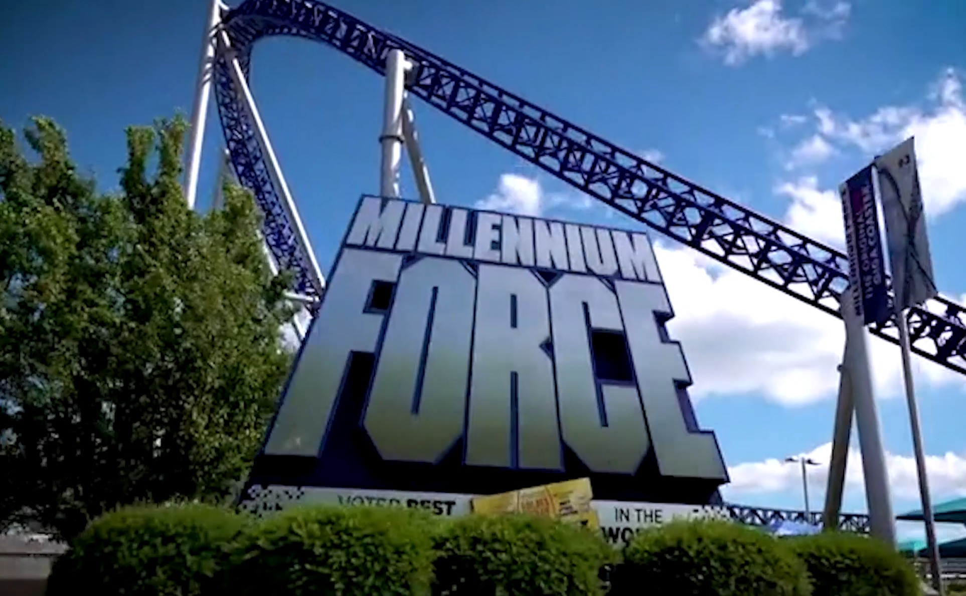 Millennium Force Sign Millennium Force (HD POV) Cedar Point