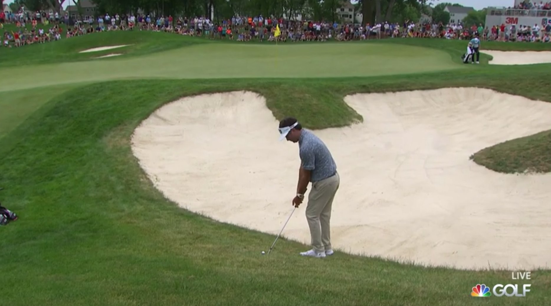 Dylan Dethier on Twitter: "Bubba was short-sided on a downhill lie on no. 12, so he: -ran his ...