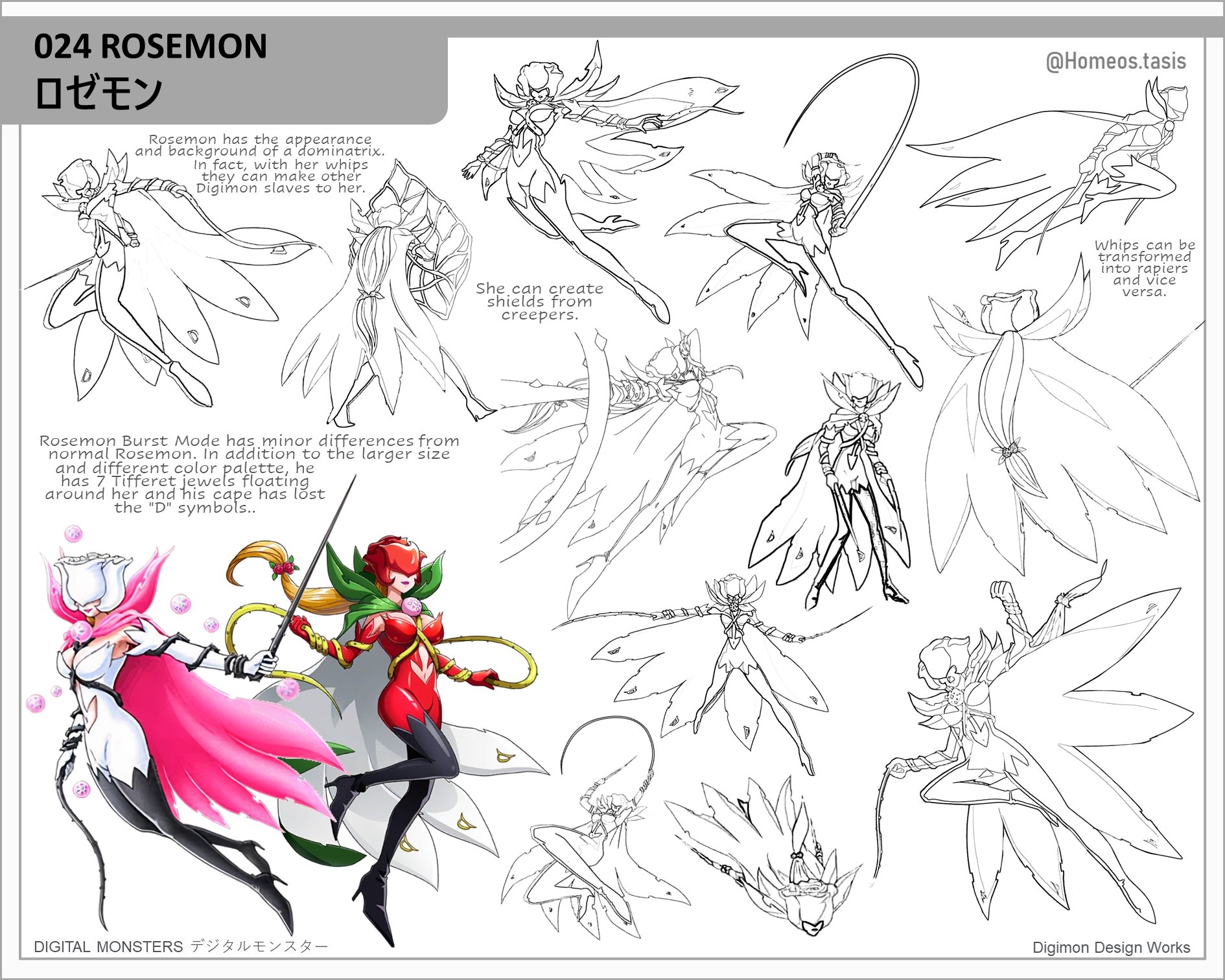 Rosemon Evolution