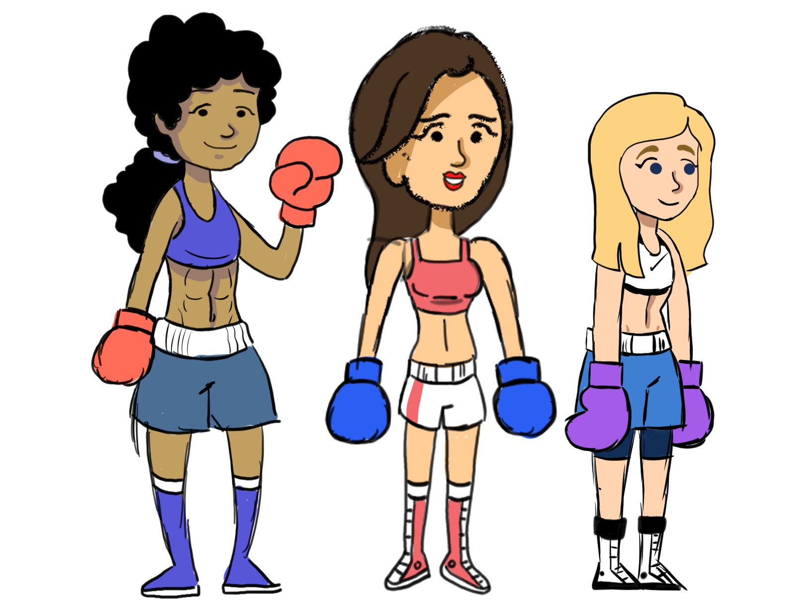 Boxing Cartoon