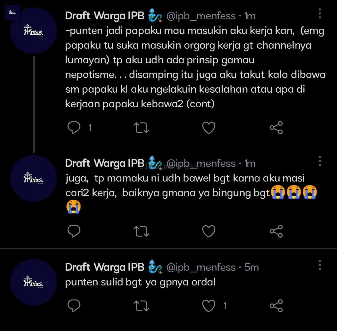 Draft IPB (jgn kirim hashtag, ngirim = block) on Twitter: "sebuah kontradiksi ~ punten…