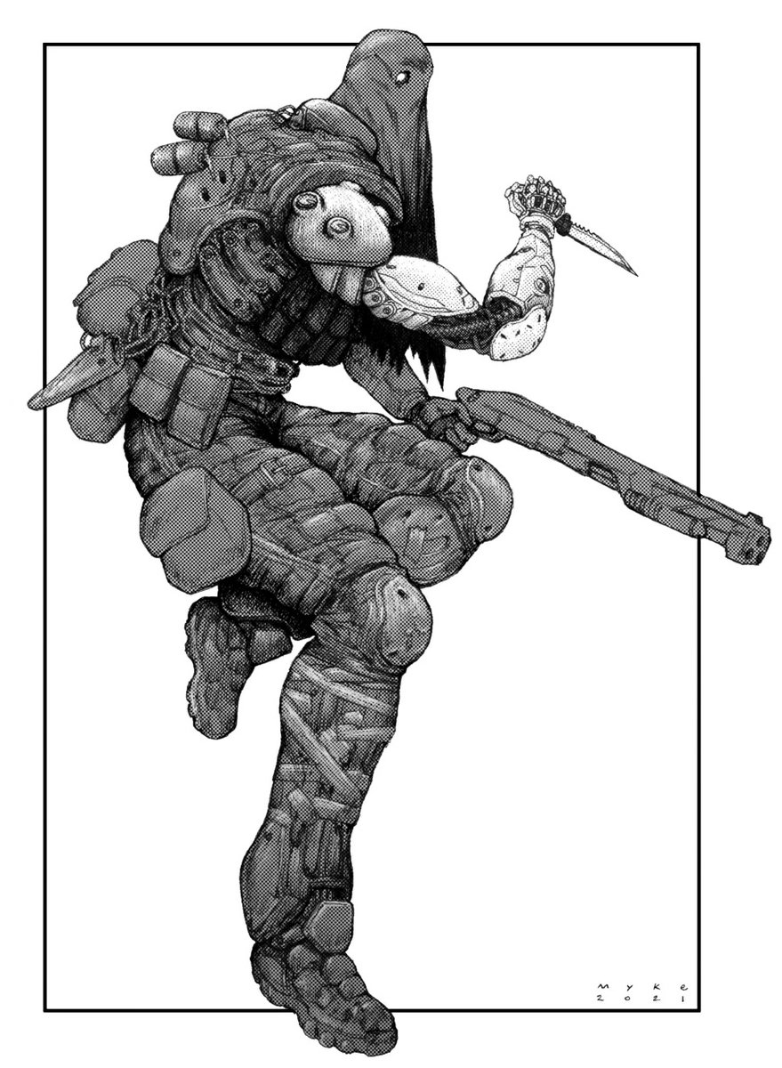 「Julian aka Sombra from Night Hunters ink」|Mykell Pledgerの漫画