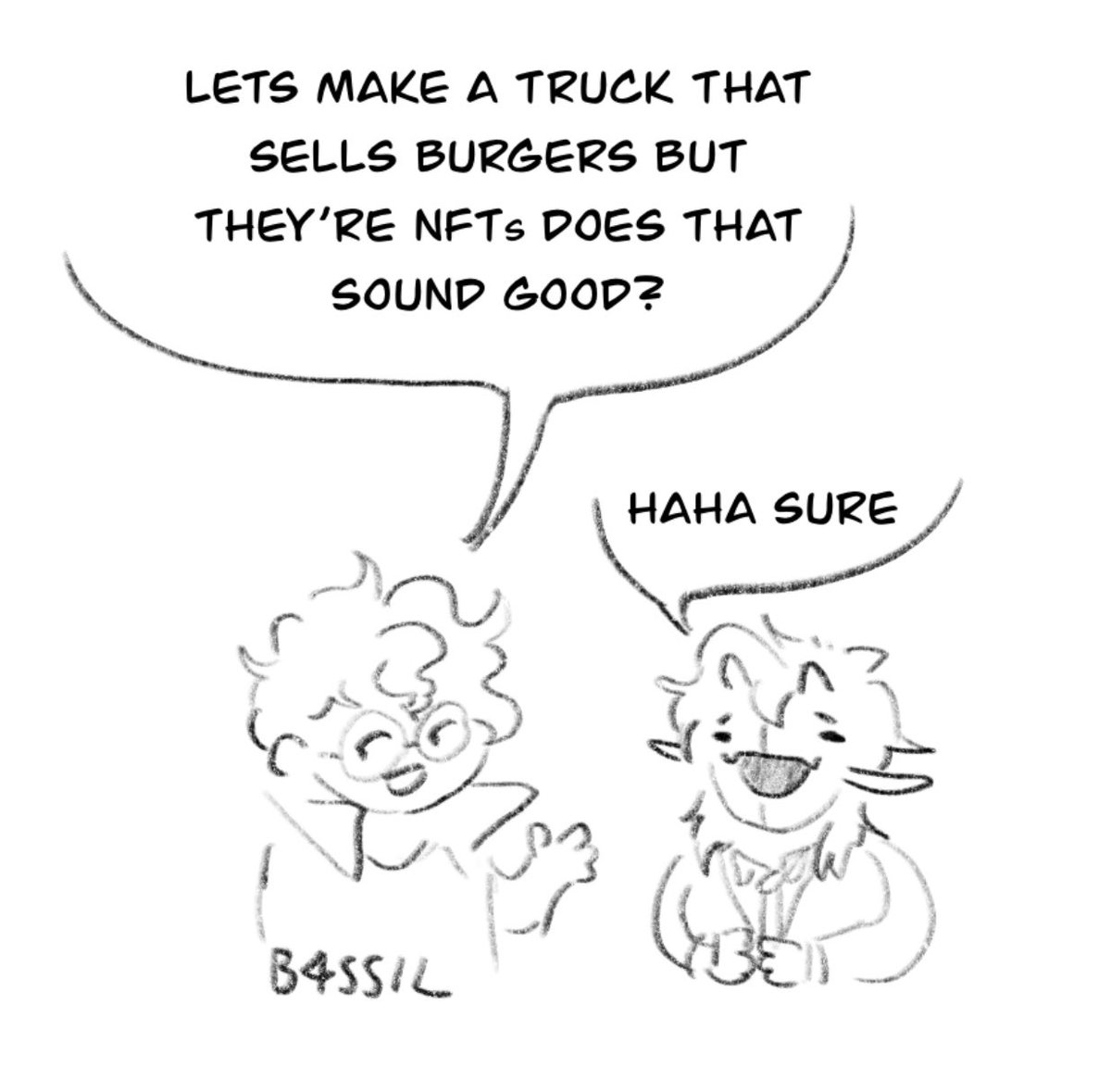 「Wilbur lore but now they're selling nfts at the wilburger ra」bassil :3の漫画