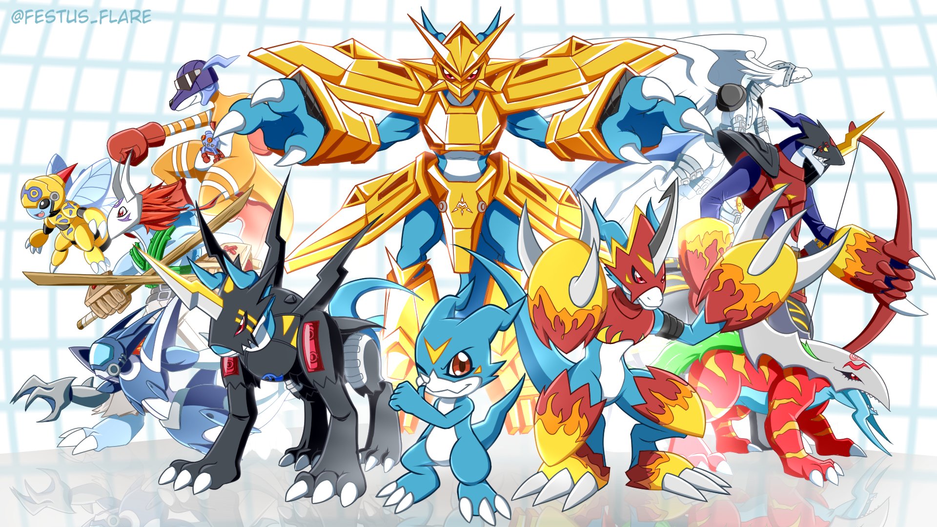 Veemon Evolution Line Veemon Evolution Line (Dijiangmon) By