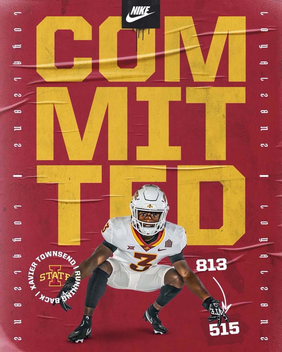 2022 3* RB Xavier Townsend Commits to Iowa State : r/CFB