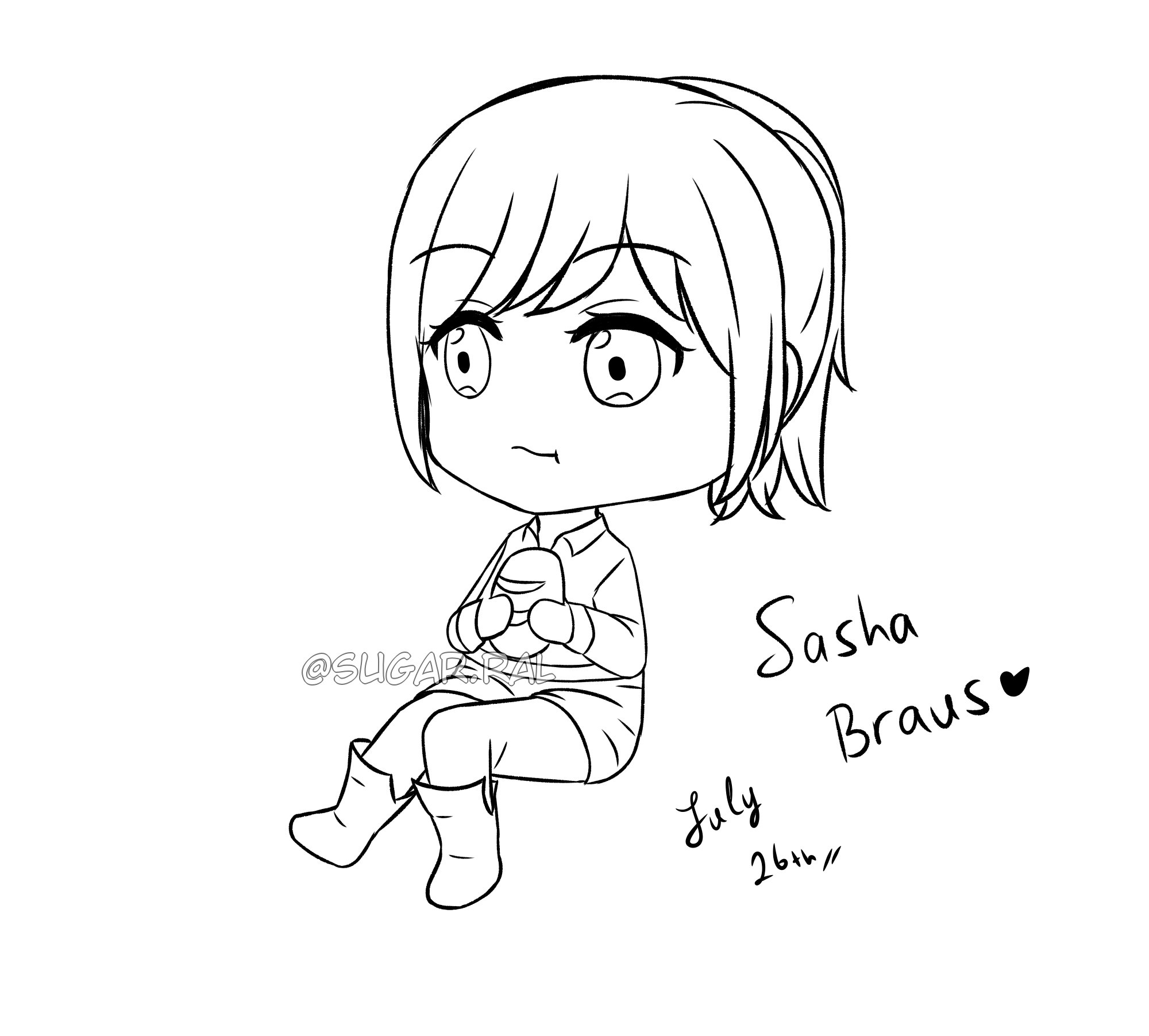 Chibi Potato Drawing