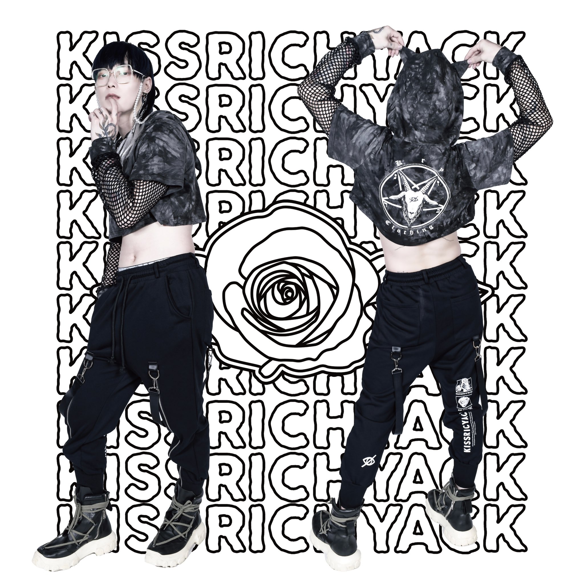 KRYclothing on Twitter: "【news】 本日21:00- 「TAKOYAKI」 オンライン通販開始† フロントZIP サスペンダースウェットパンツ かっこいいやつ ...