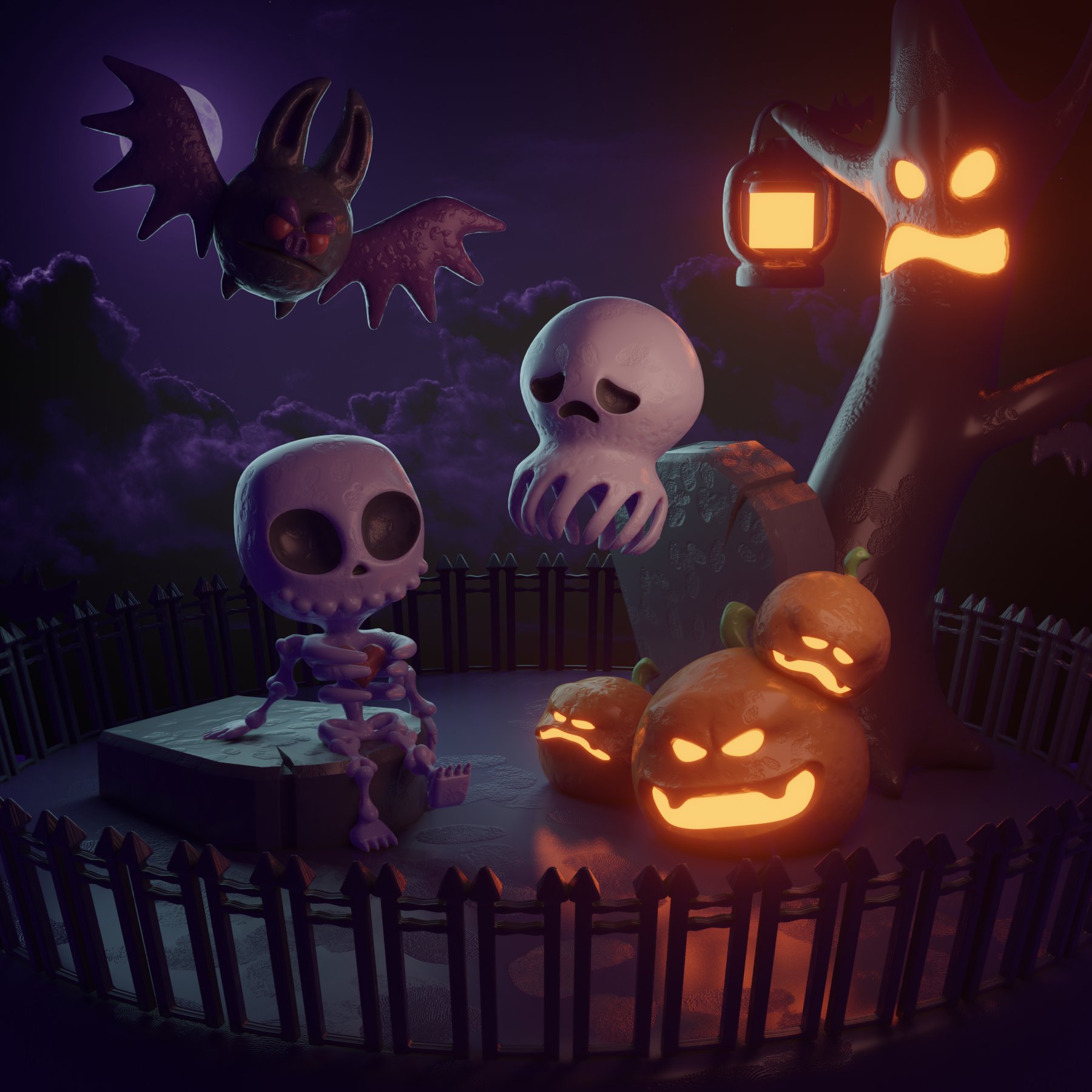 💜 Puyogum 💜 on Twitter: "I'LL START here is my eerie art!! 👻👻👻 https ...