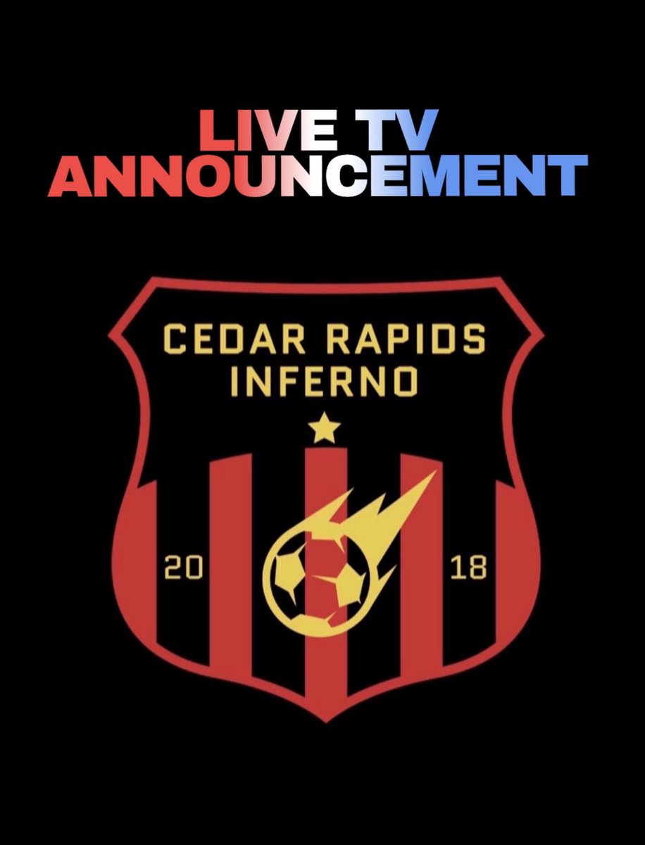 [Cedar Rapids Inferno SC] "This coming Saturday's Inferno home game ...