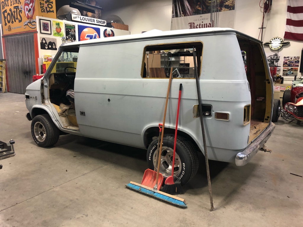 Lowered Chevy Van