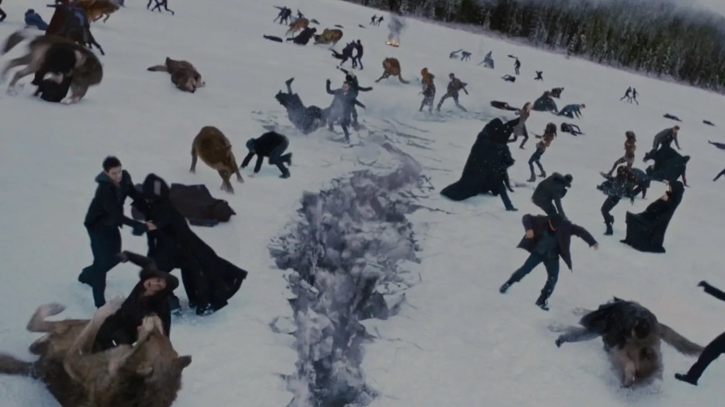 Twilight Vampires And Werewolves Fighting