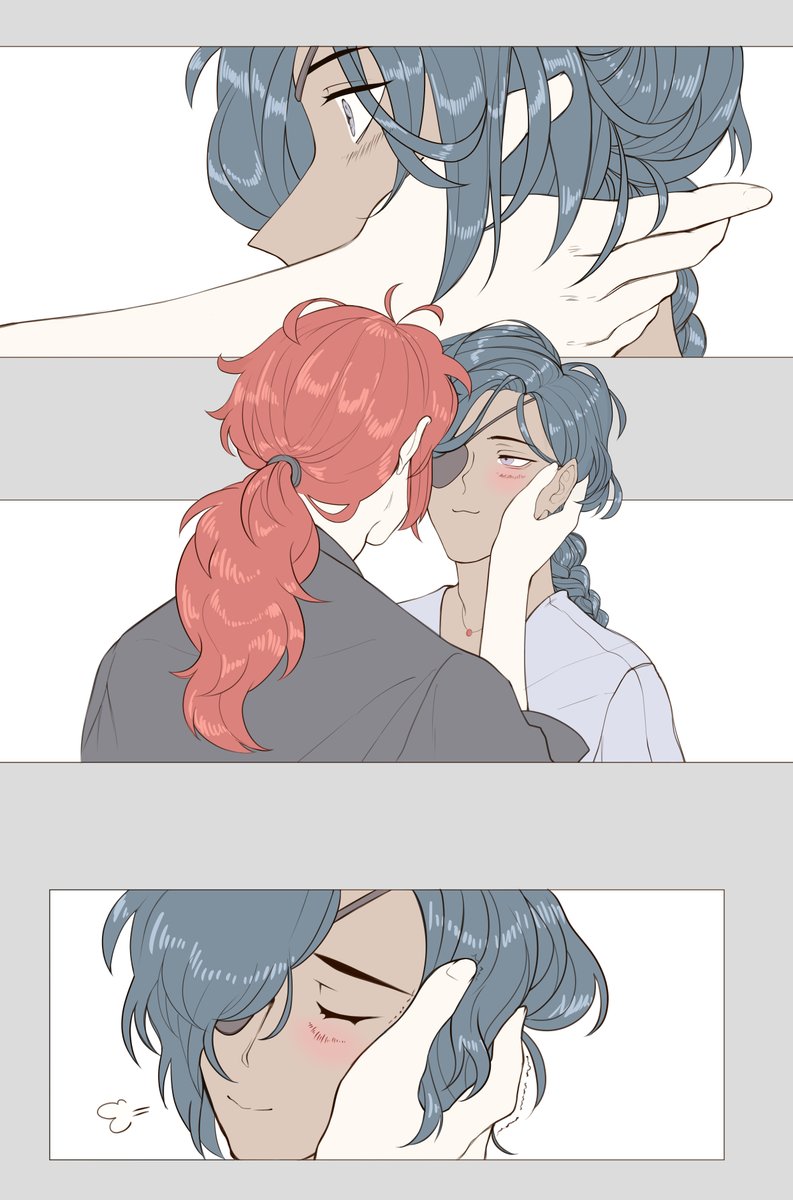 「Just a fluffy luckae reunion moment I conjured in my head 🧍」july ️の漫画