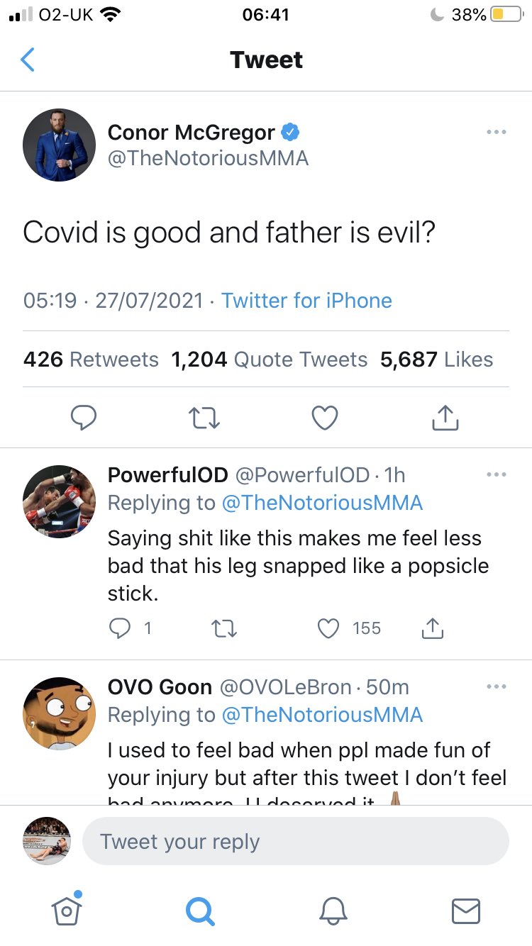 Conor McGregor Tweets Then Deletes Disturbing Post About Khabib’s Dead ... Conor McGregor Tweets Then Deletes Disturbing Post About Khabib’s Dead ...