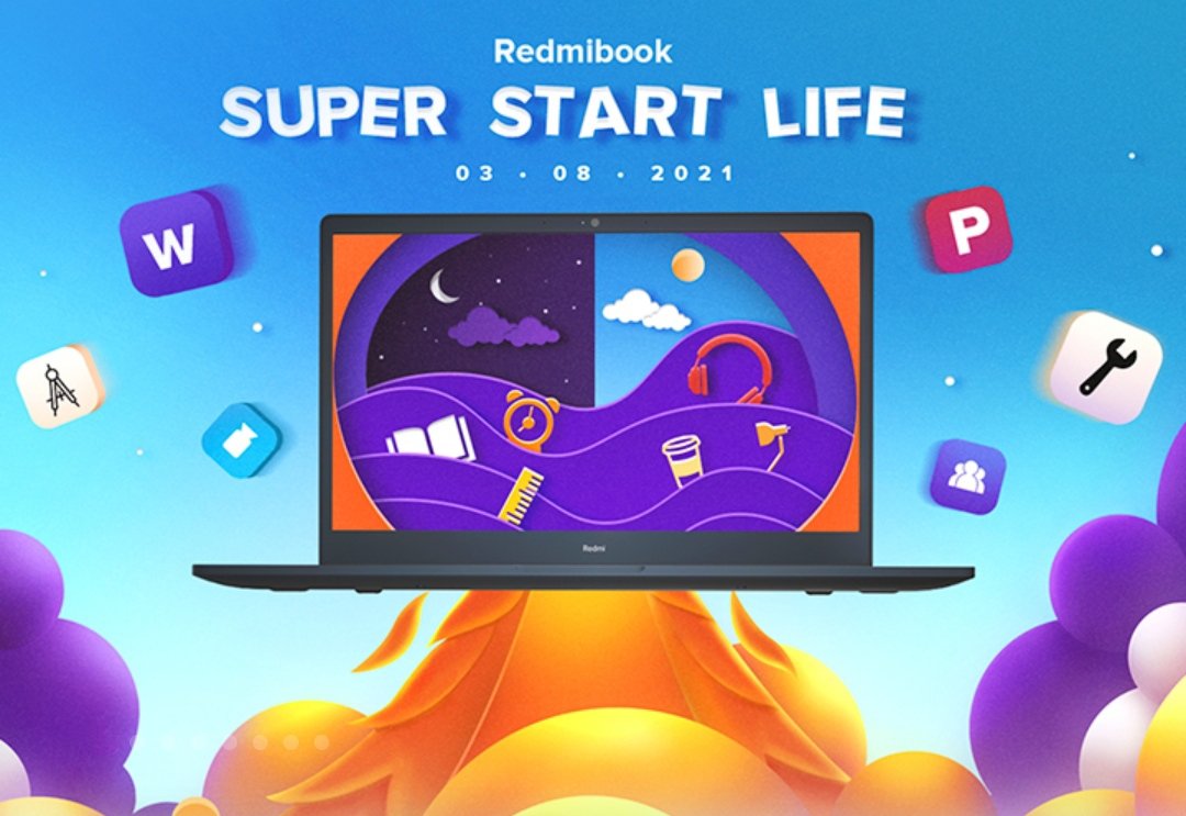 techbyte on Twitter: "RedmiBook 💻 Launching on 3rd August in India. #RedmiBook #Redmilaptop # ...