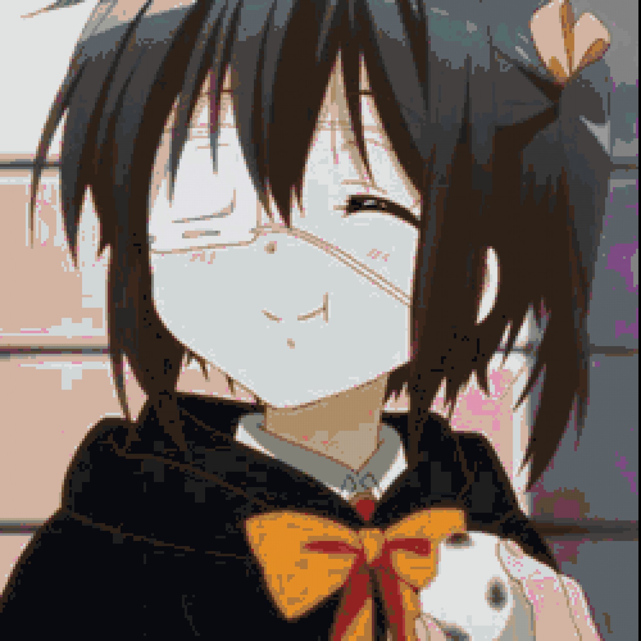 Minecraft Anime Girl Pixel Art