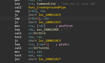 Br3akp0int on Twitter: "I'm wondering why #icedid uses "change code page (chcp)" command? It ...
