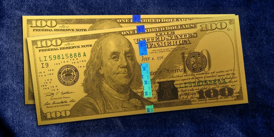 Own gold in a unique way with this 1 gram Gold Note! This $100 bill ...