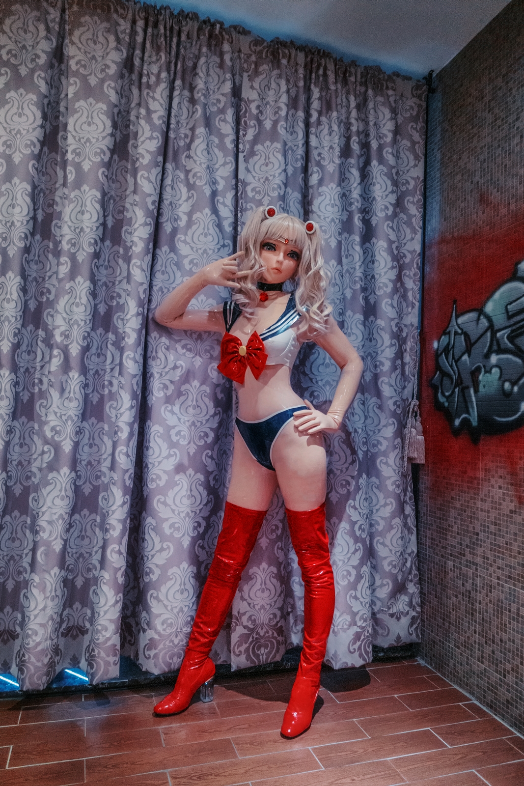 CherryChen🍒 on Twitter: "🌙Sailor 美少女戦士セーラームーン スターズ #cgmaskdoll #skinsuit #rubberbunny #膚色 #乳膠衣 ...