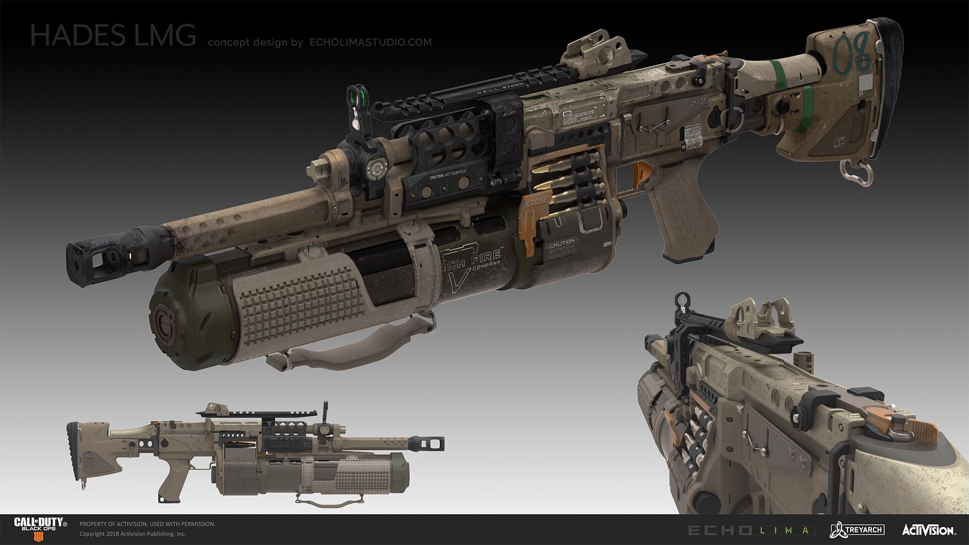 Futuristic Light Machine Guns