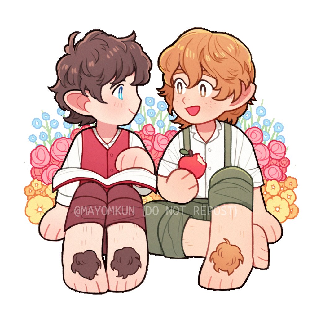 「Frodo and Sam 💖💖 I've been having Lotr」|May⭕️m🐾 Commission open!のイラスト
