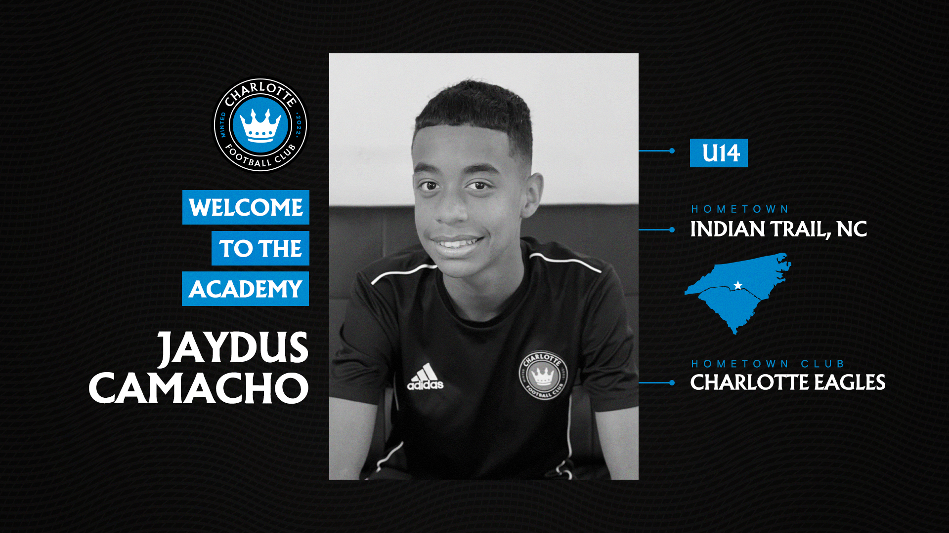Charlotte FC on Twitter: "Jaydus is joining the Academy! 👏 https://t.co/5OOUT6LGuy" / Twitter