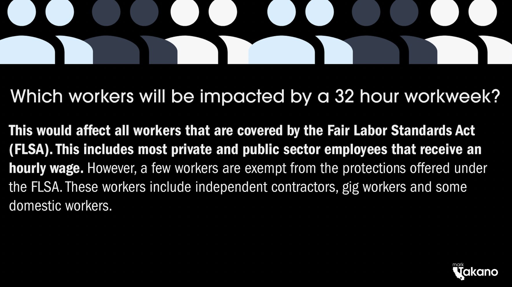 Mark Takano on Twitter: "What does my 32 hour workweek bill do? Swipe to find out. https://t.co ...