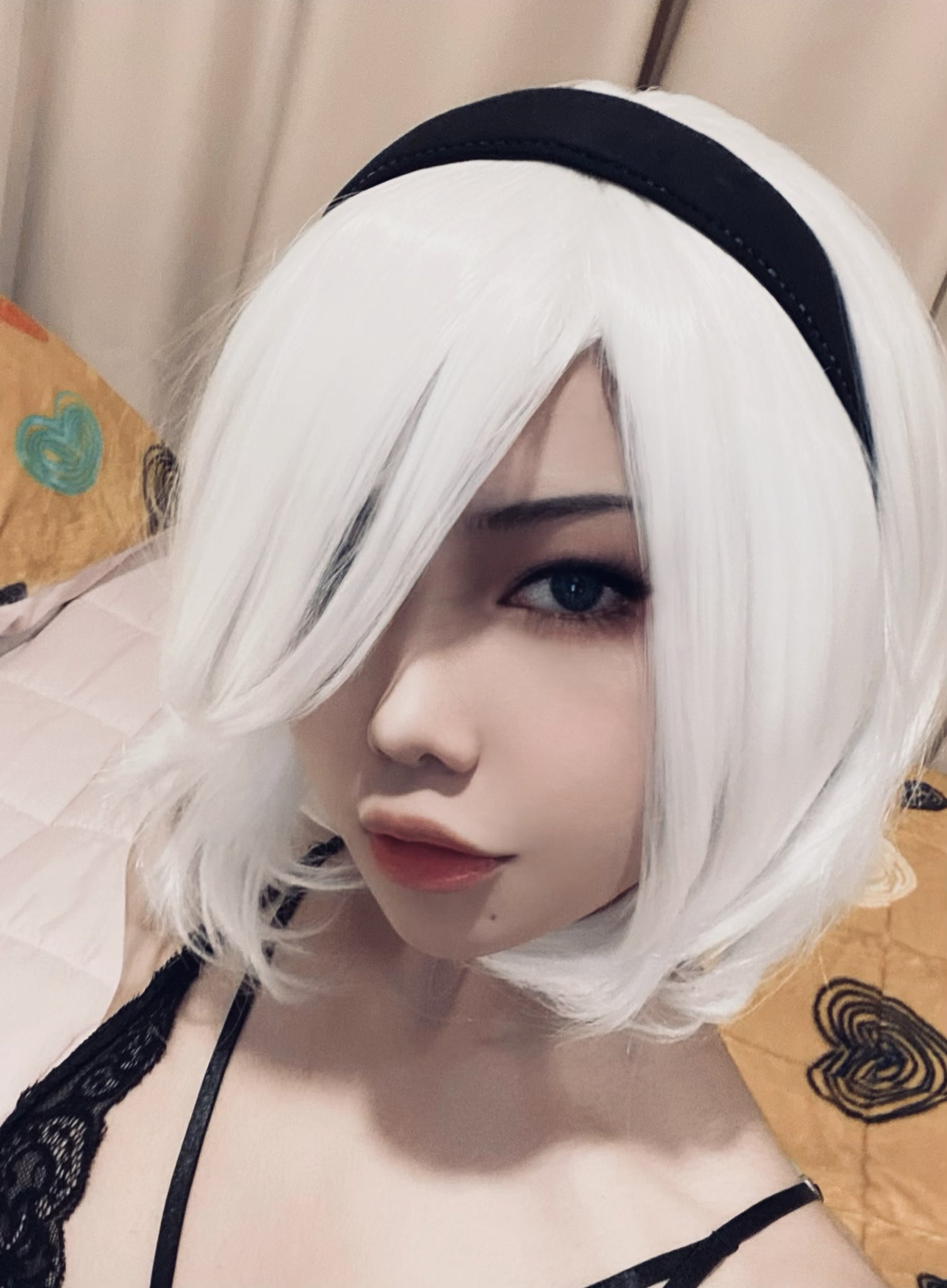Fuyuko on Twitter: "NieR:Automata 2B wig trial 🤍 #NierAutomataCosplay #NieRAutomata #2b https ...