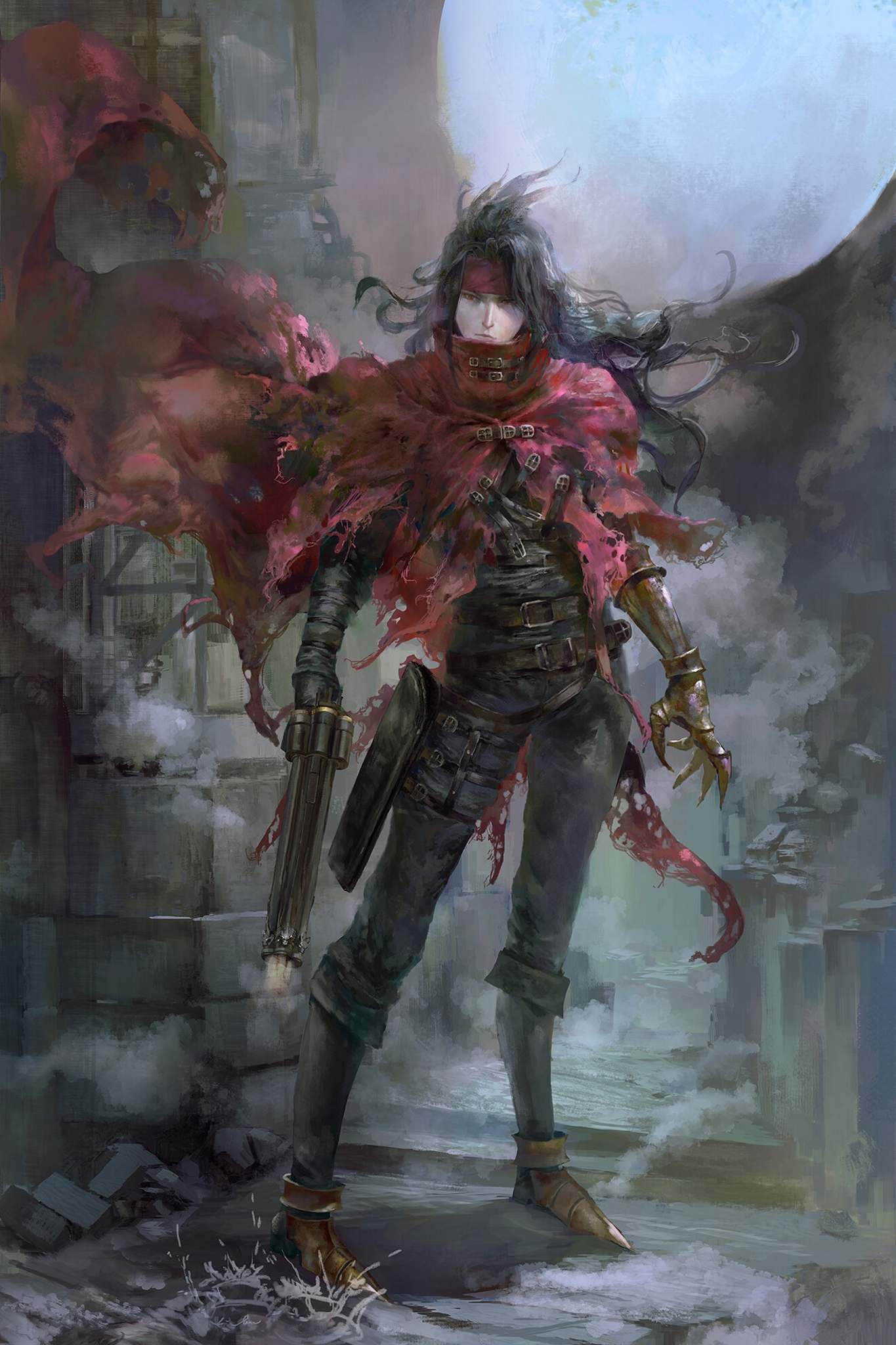 Final Fantasy Vincent Valentine Drawings