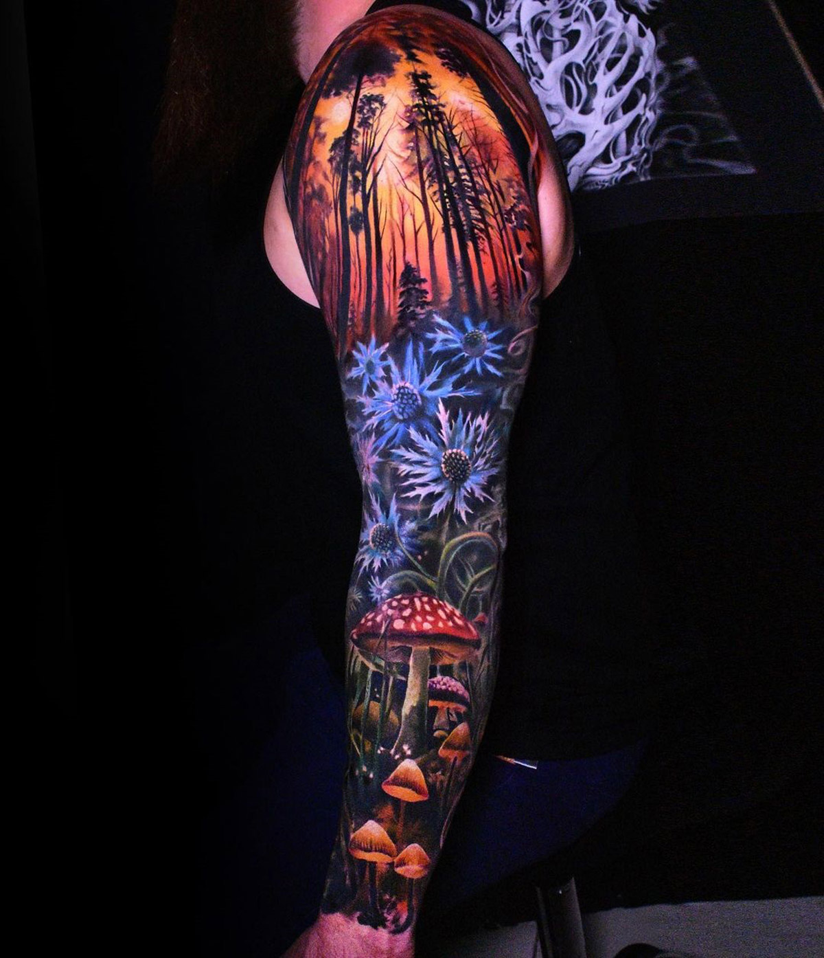 Forest Sleeve Tattoos