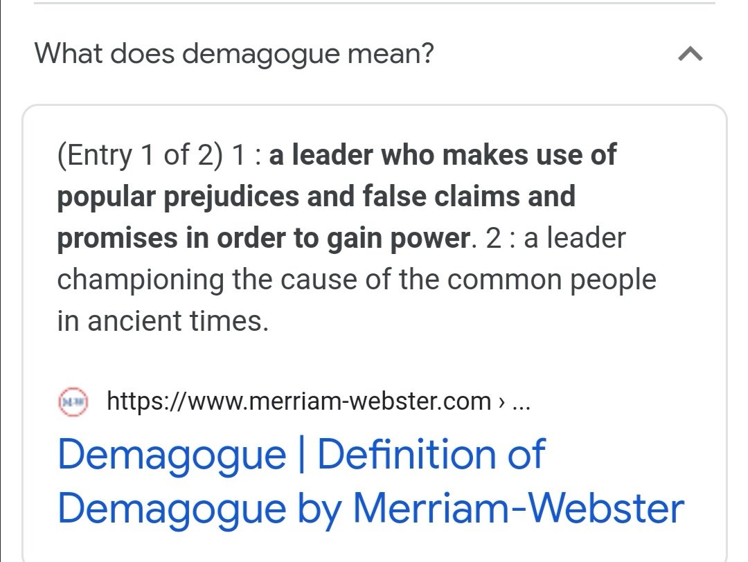 Demagogue Definition