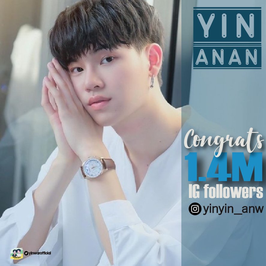 YINWAR FAMILY OFFICIAL on Twitter: "Congratulations 1.4M Followers IG 🎉 🎊 ยินดีด้วยนะครับน้อง ...